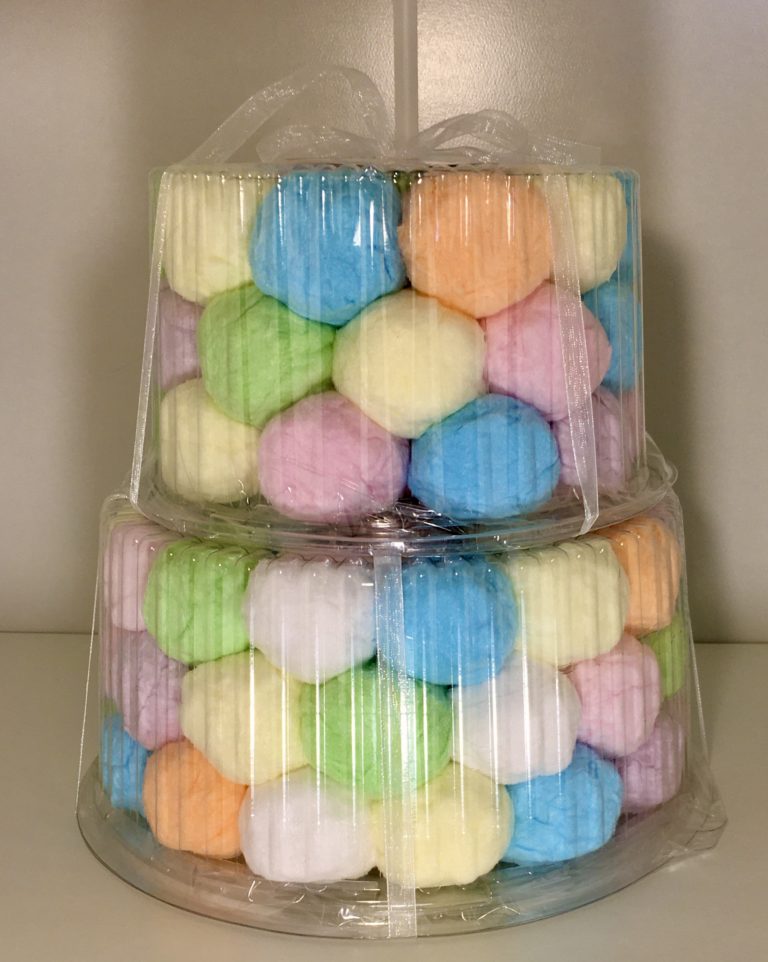 Party Puffs Candy Floss Cake - Candy Floss Cakes & Glitter Drink Bombs