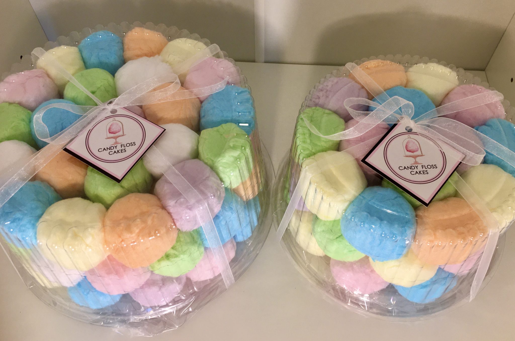 Party Puffs Candy Floss Cake - Candy Floss Cakes & Glitter Drink Bombs